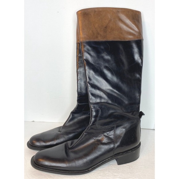 Vero Cuoio | Shoes | Vintage Vero Cuoio Womens Tall Boots Blackbrown ...